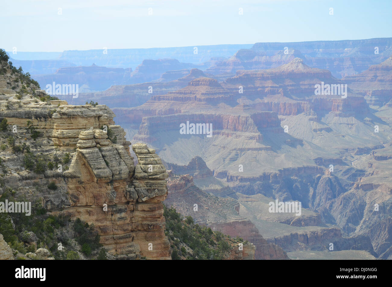 A landscape showing amazing rock strata in the Grand Canyon in Utah ...