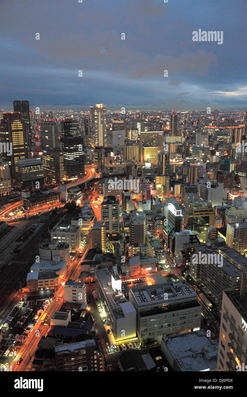 Aerial view of osaka skyline hi-res stock photography and images - Alamy