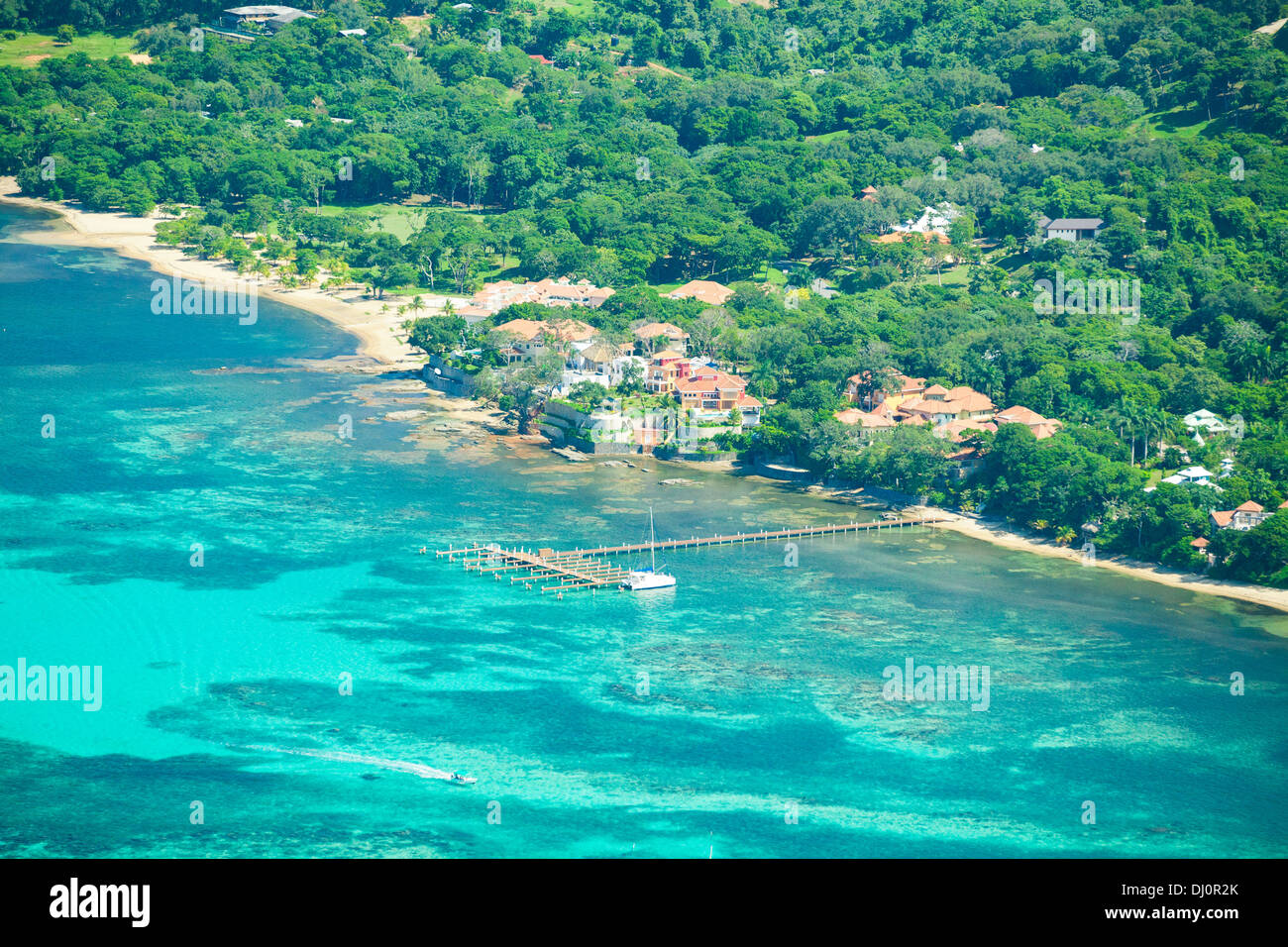 Aerial photo of Lawson Rock Development in Sandy Bay, Roatan, Hodnuras ...