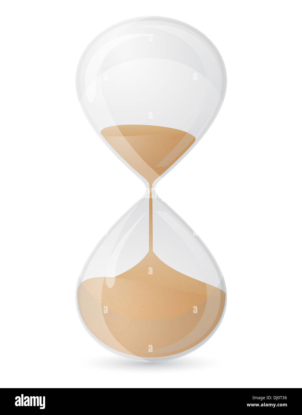 old retro hourglass illustration isolated on white background Stock ...