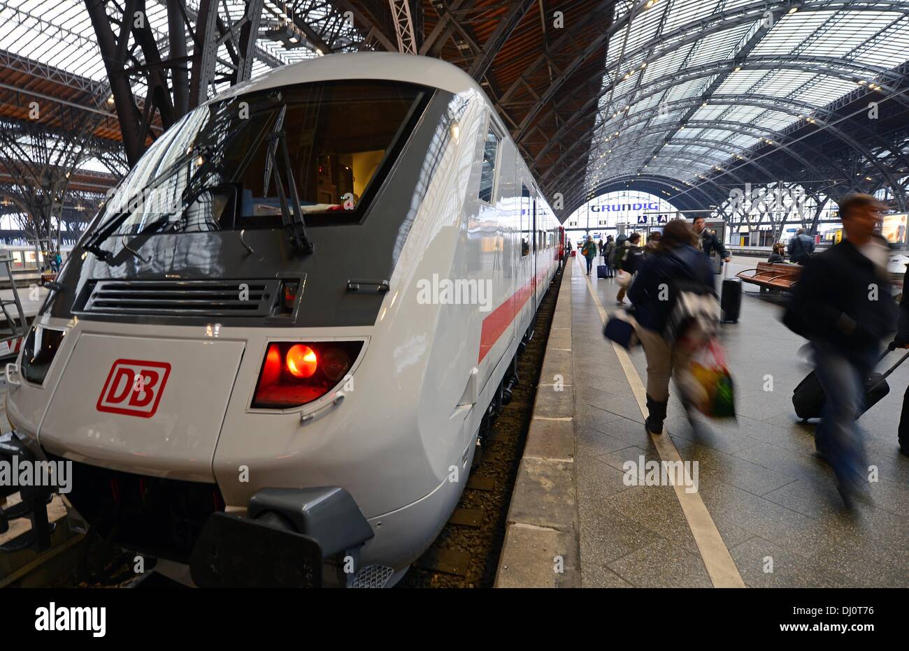 Leipzig, Germany. 18th Nov, 2013. A modernized InterCity (IC) train of ...