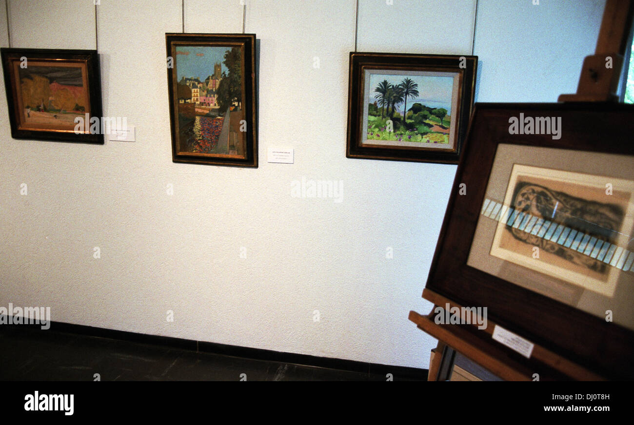 Interior from the Paul Gauguin museum Tahiti. French Polynesia Stock ...