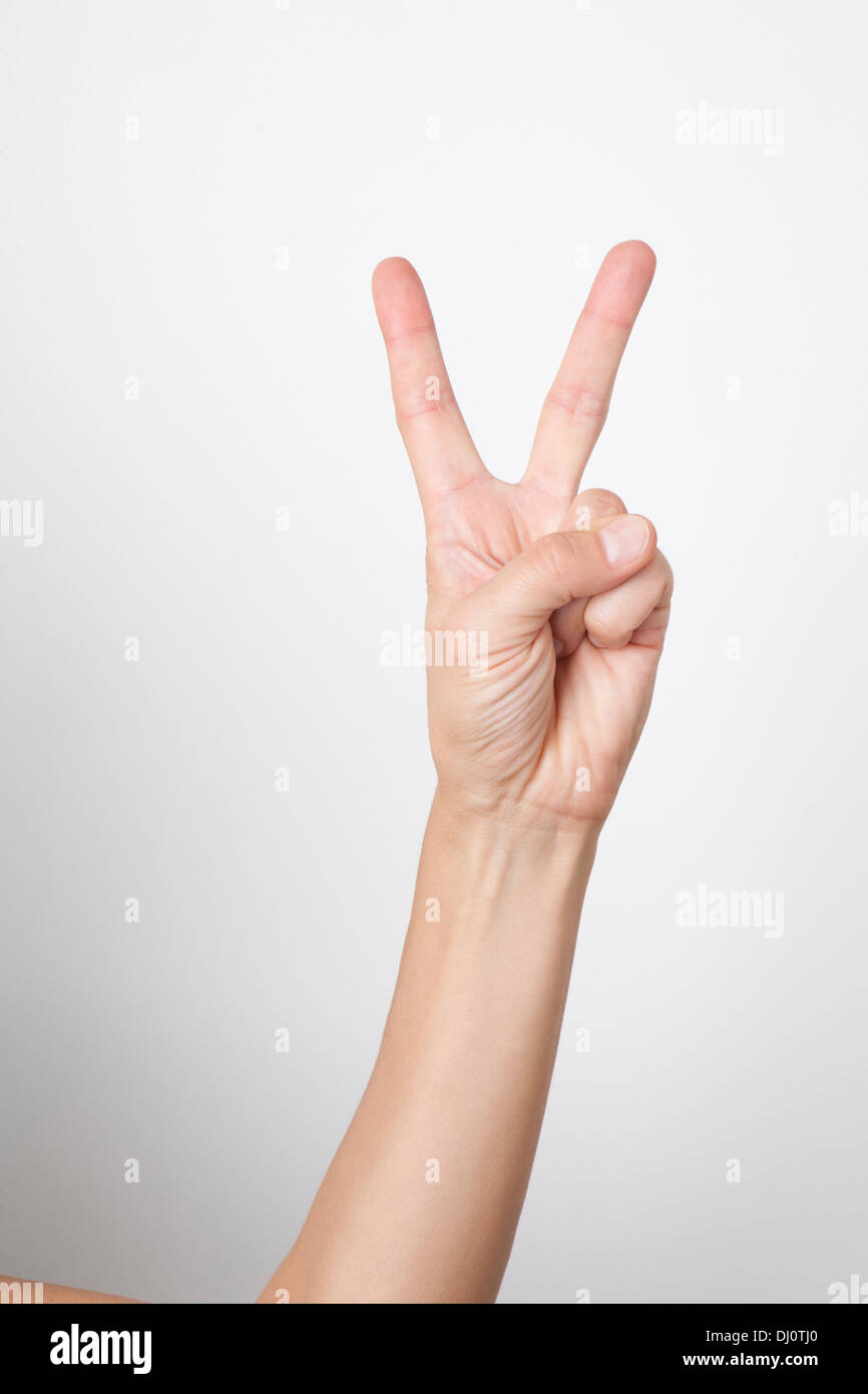 Peace gestures hi-res stock photography and images - Alamy