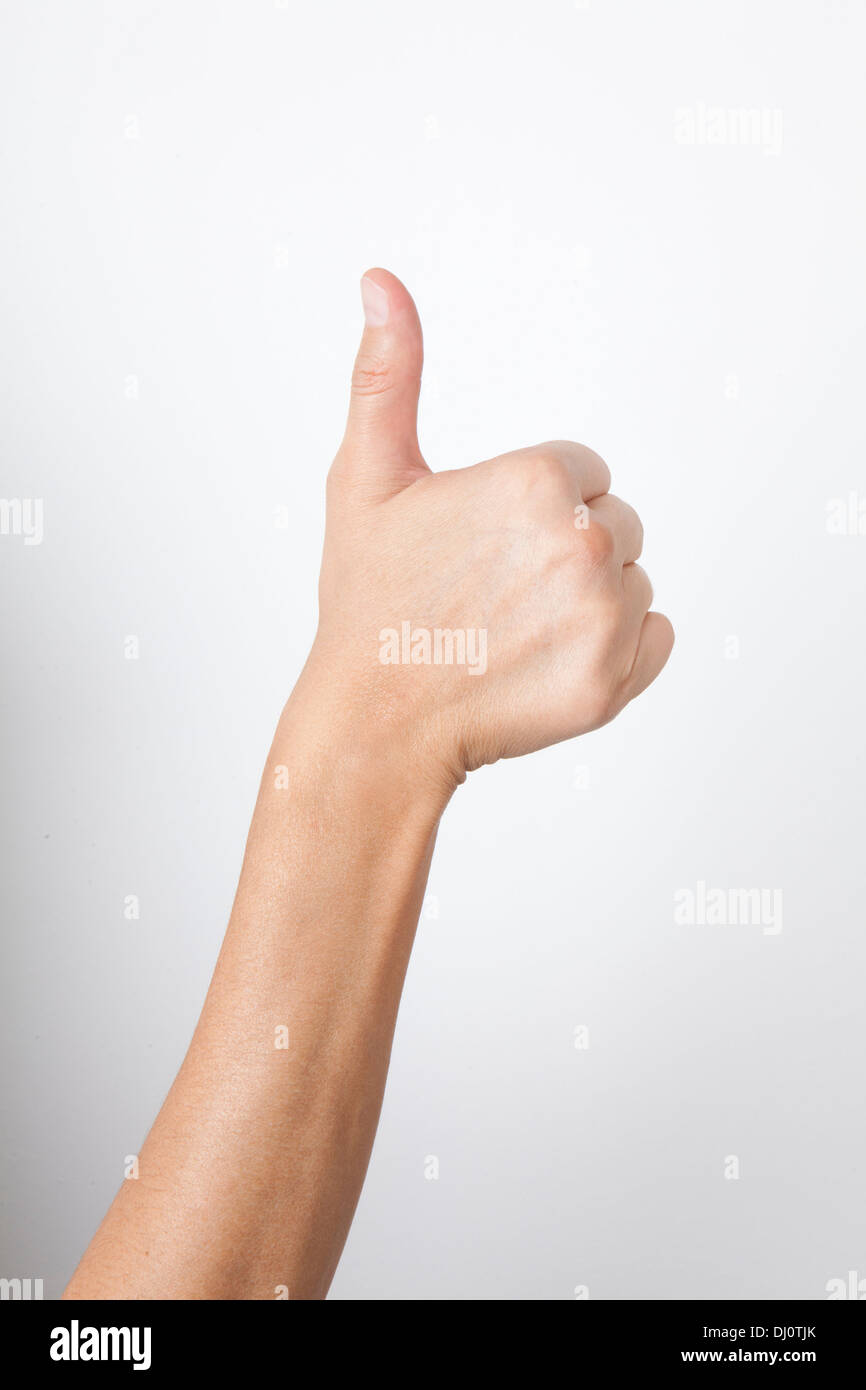 Thumbs up vertical hi-res stock photography and images - Alamy
