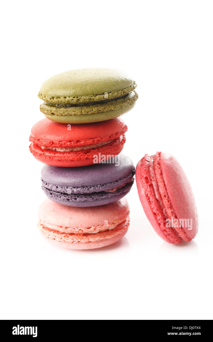 Sweet green macaroons on Cut Out Stock Images & Pictures - Alamy