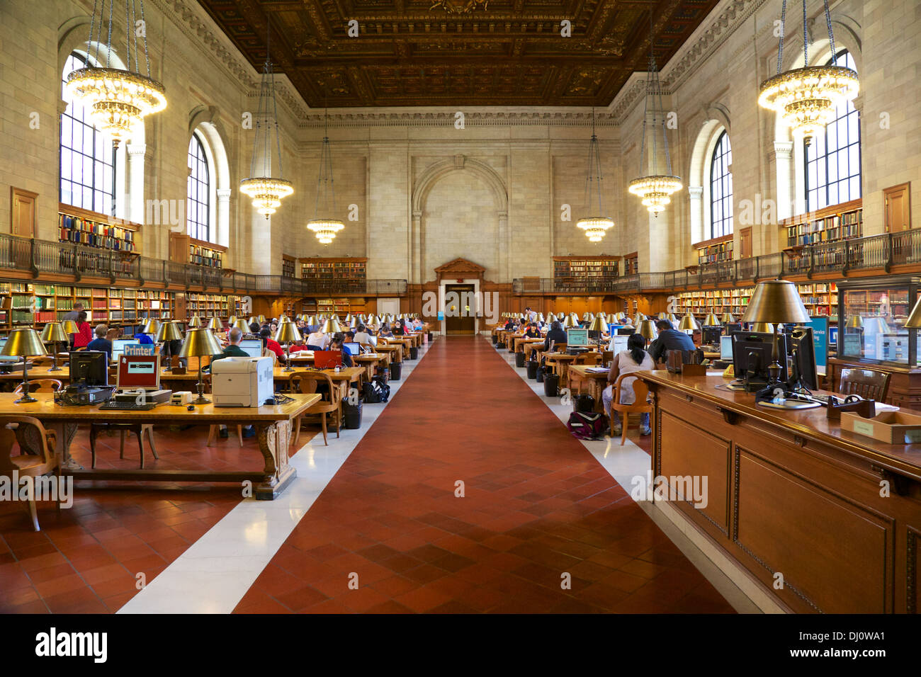Reading hall inside new york library hi-res stock photography and ...