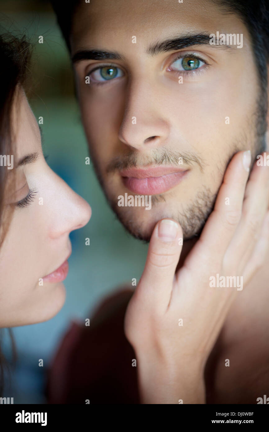 Couple caressing hand hi-res stock photography and images - Alamy