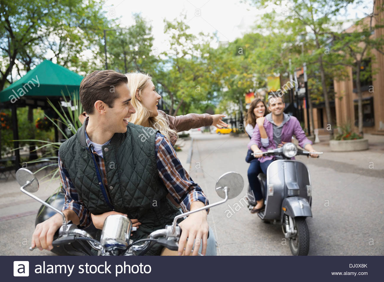 Girls scooters hi-res stock photography and images - Alamy