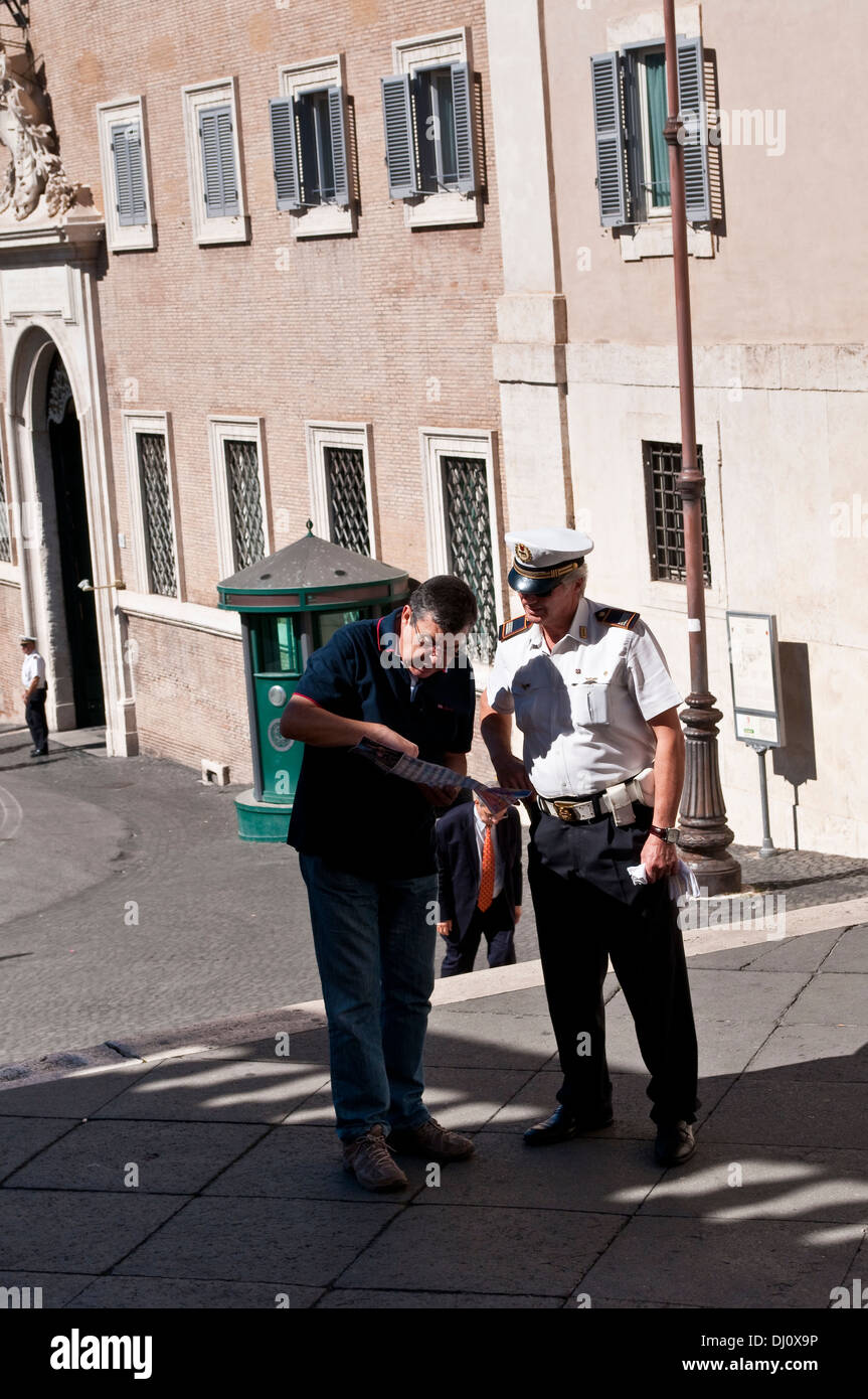 Policeman helping old people hi-res stock photography and images - Alamy