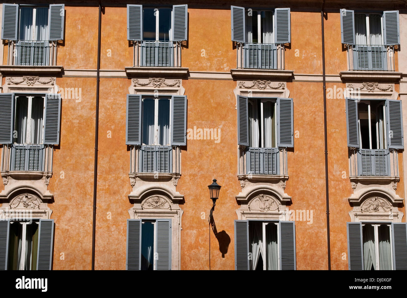 Pattern of windows, Palazzo Testa Piccolomini, 18th century palace in ...