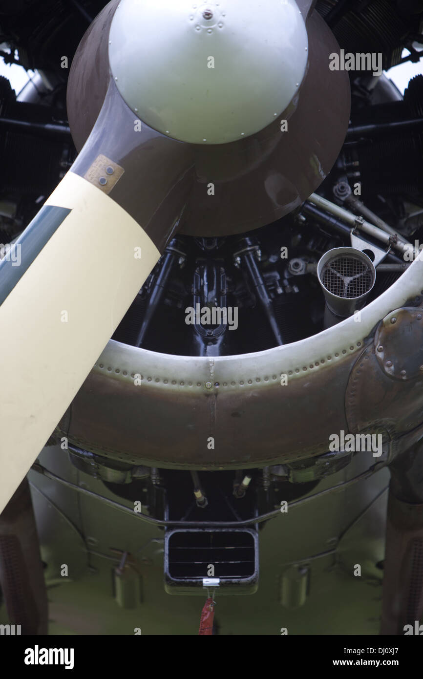 Gloster Gladiator 1930's biplane fighter aircraft at a Shuttleworth ...