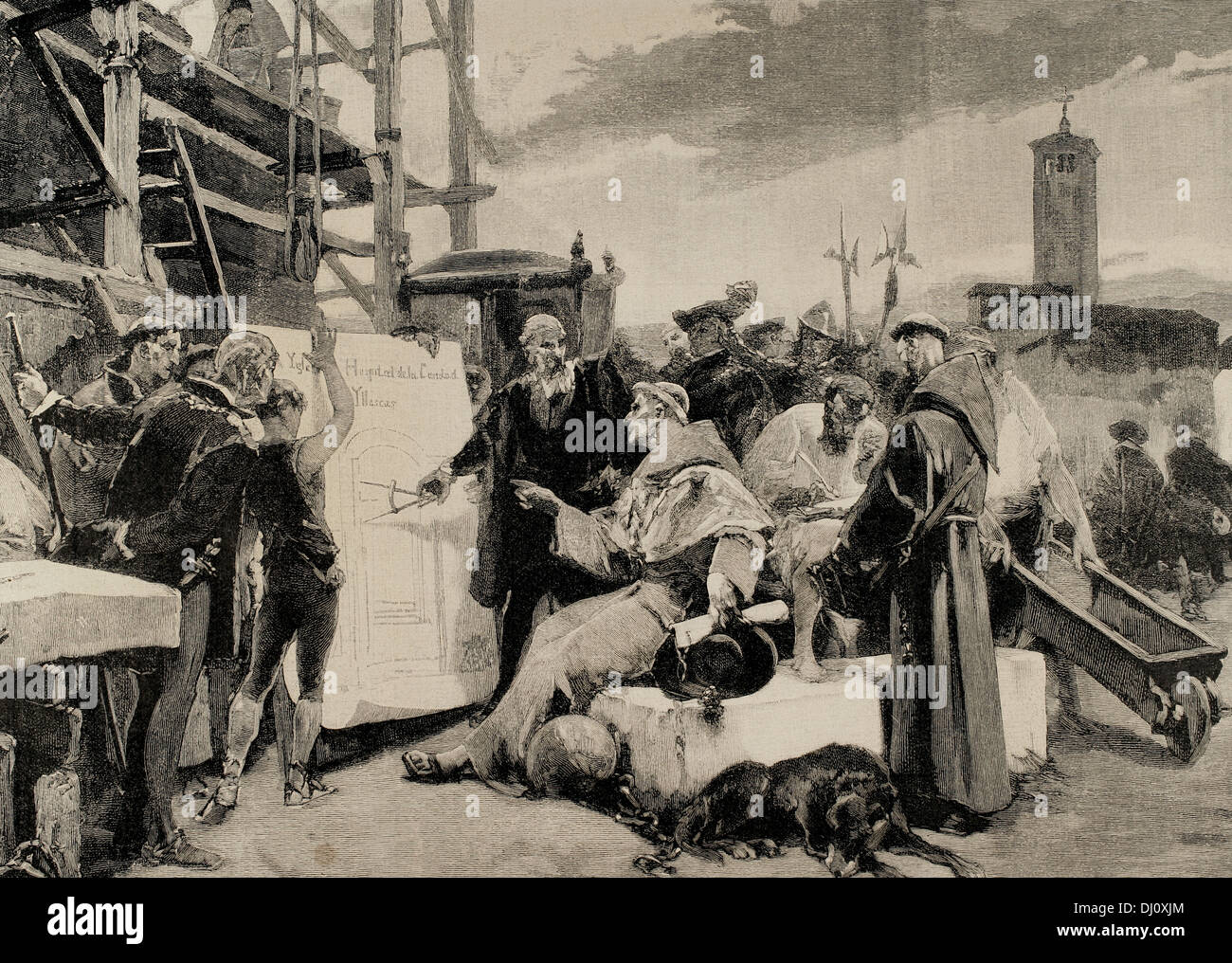 Cisneros (1436-1517), Spanish cardinal and statesman, visits the ...