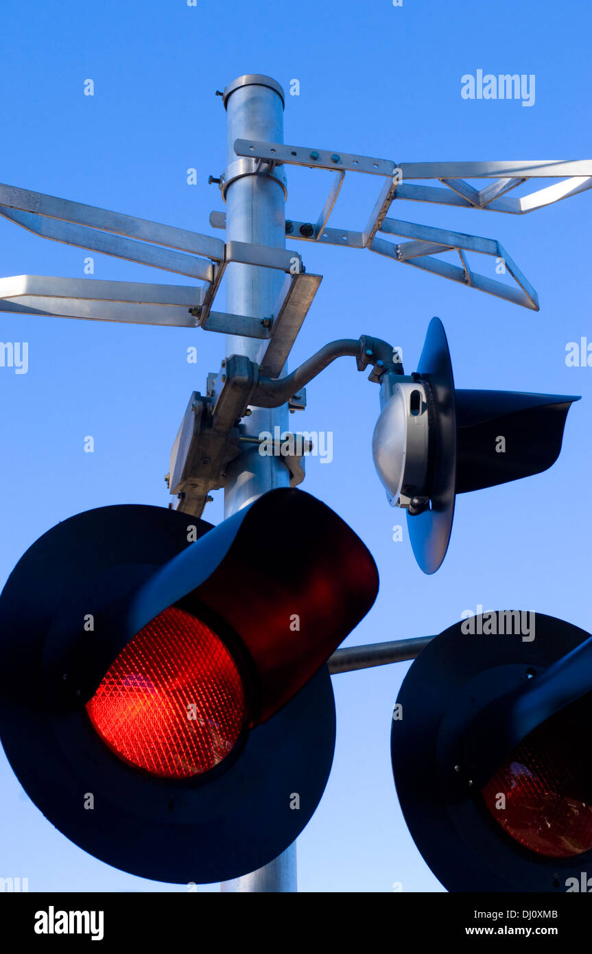 Railroad crossing intersection hi-res stock photography and images - Alamy
