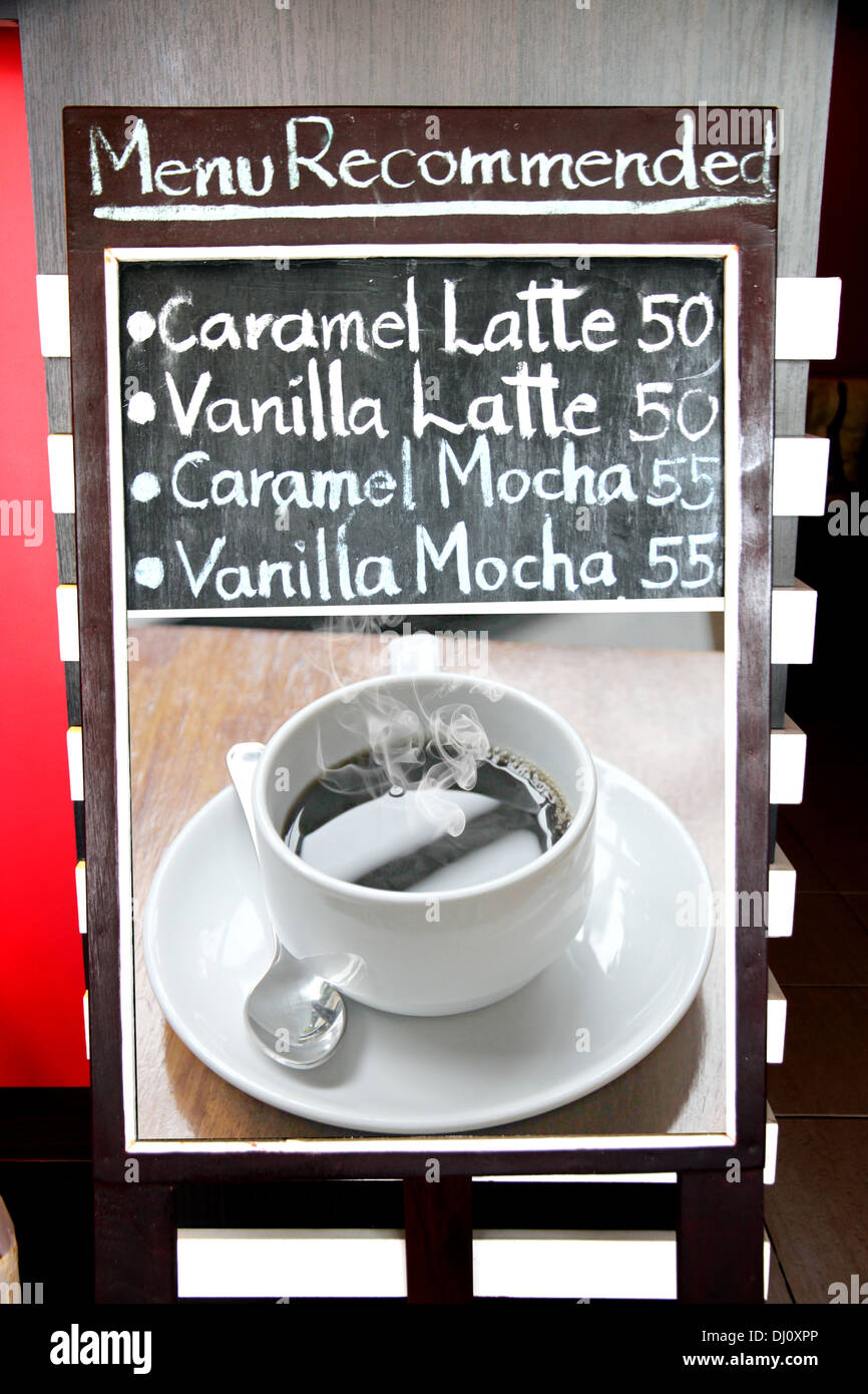 Coffee shop menu board hi-res stock photography and images - Alamy