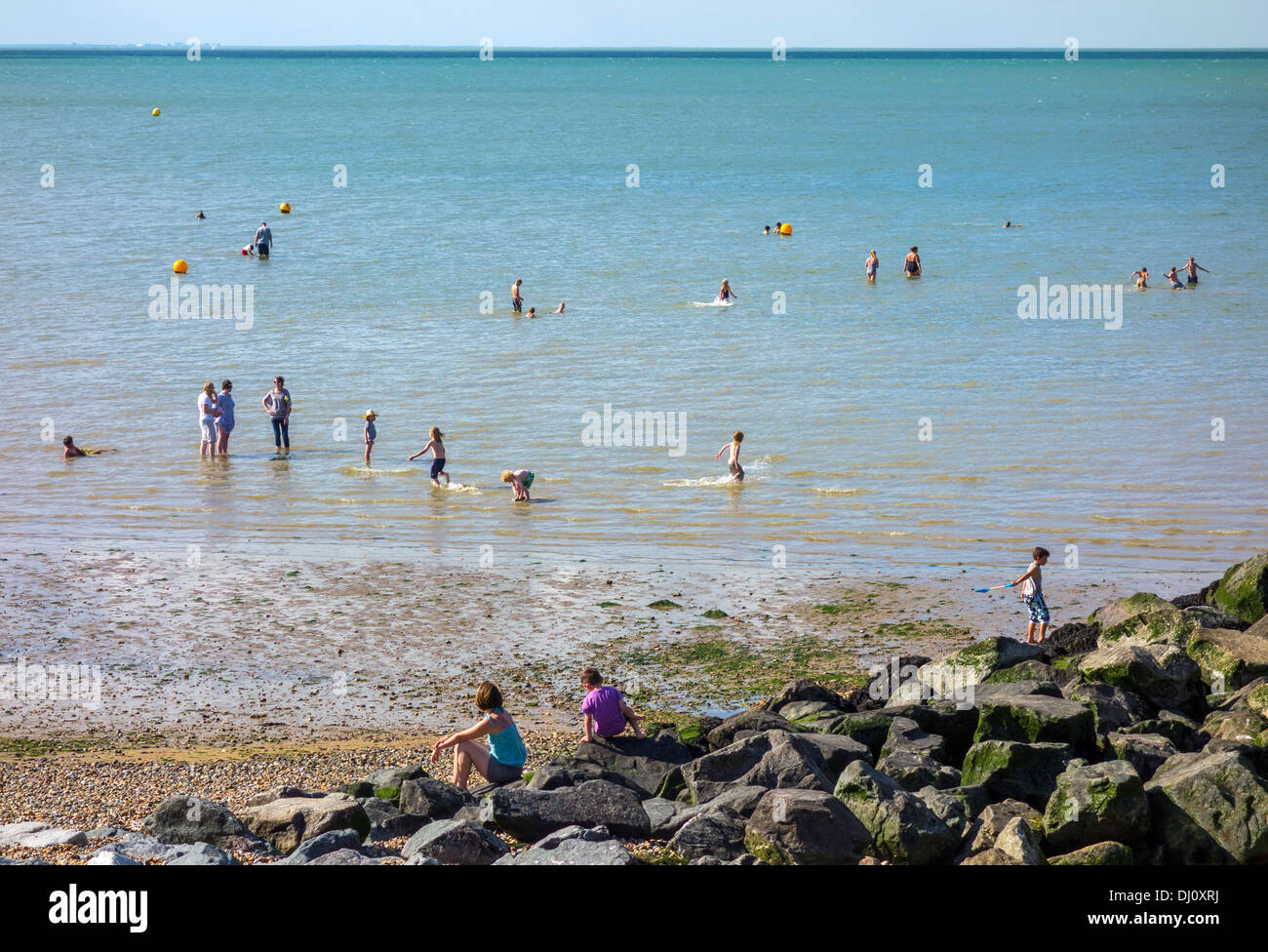 Children Paddling In The Sea High Resolution Stock Photography and ...