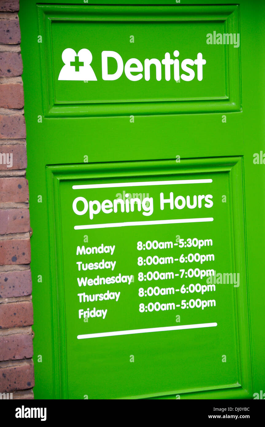 Opening hours sign hi-res stock photography and images - Alamy