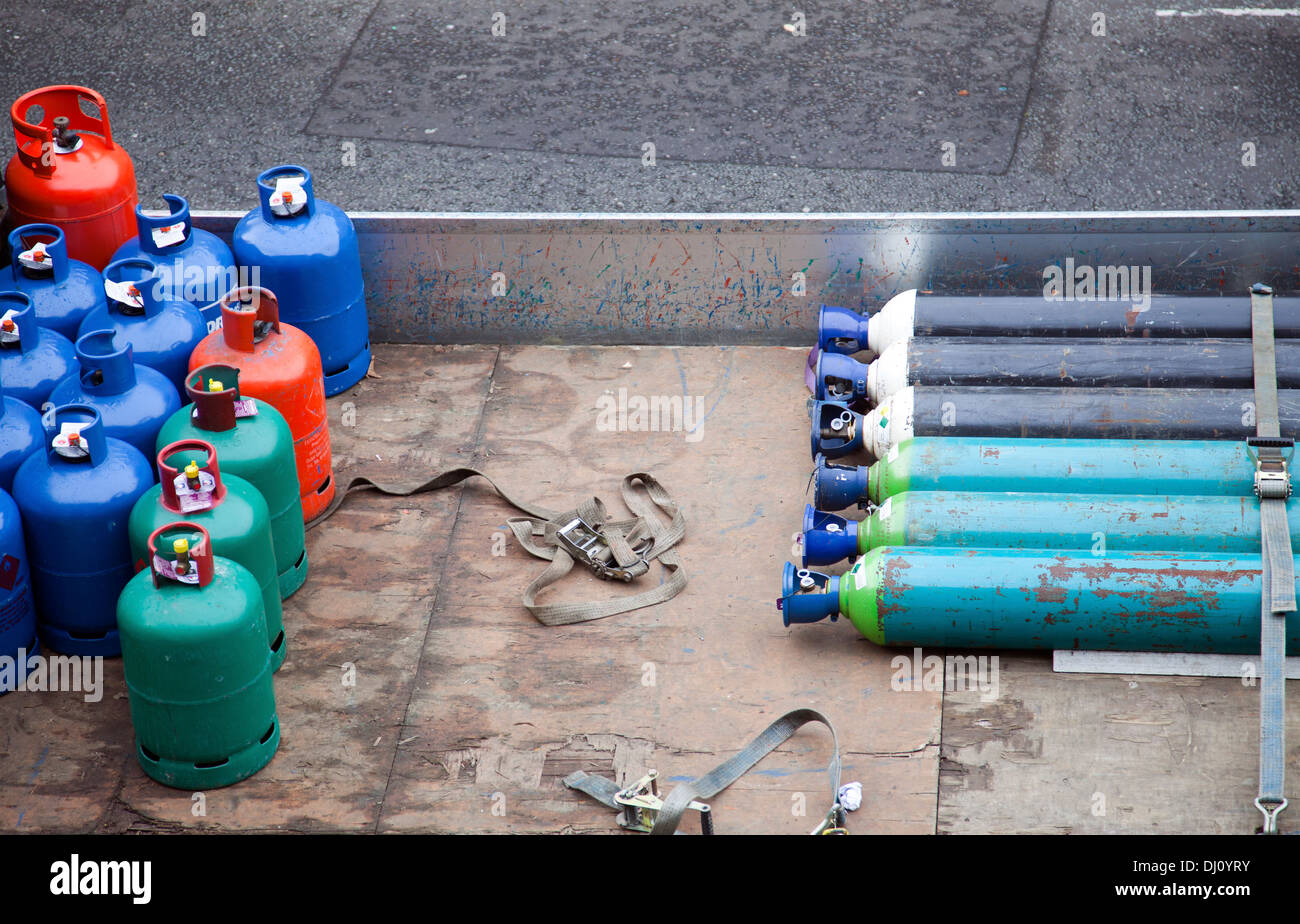 Truck gas cylinders hi-res stock photography and images - Alamy