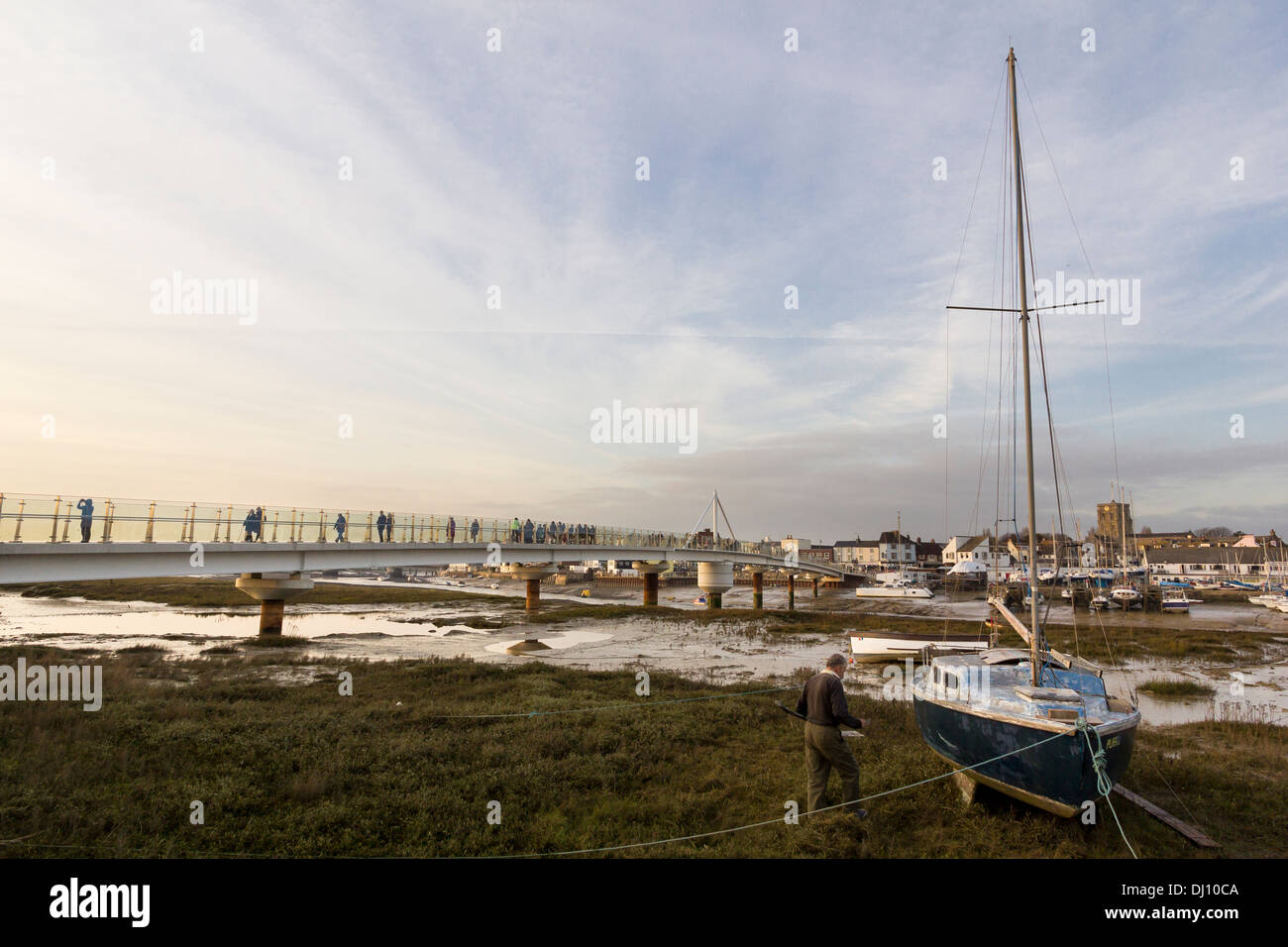 Adur Ferry Bridge, opened a few days before this image was captured ...