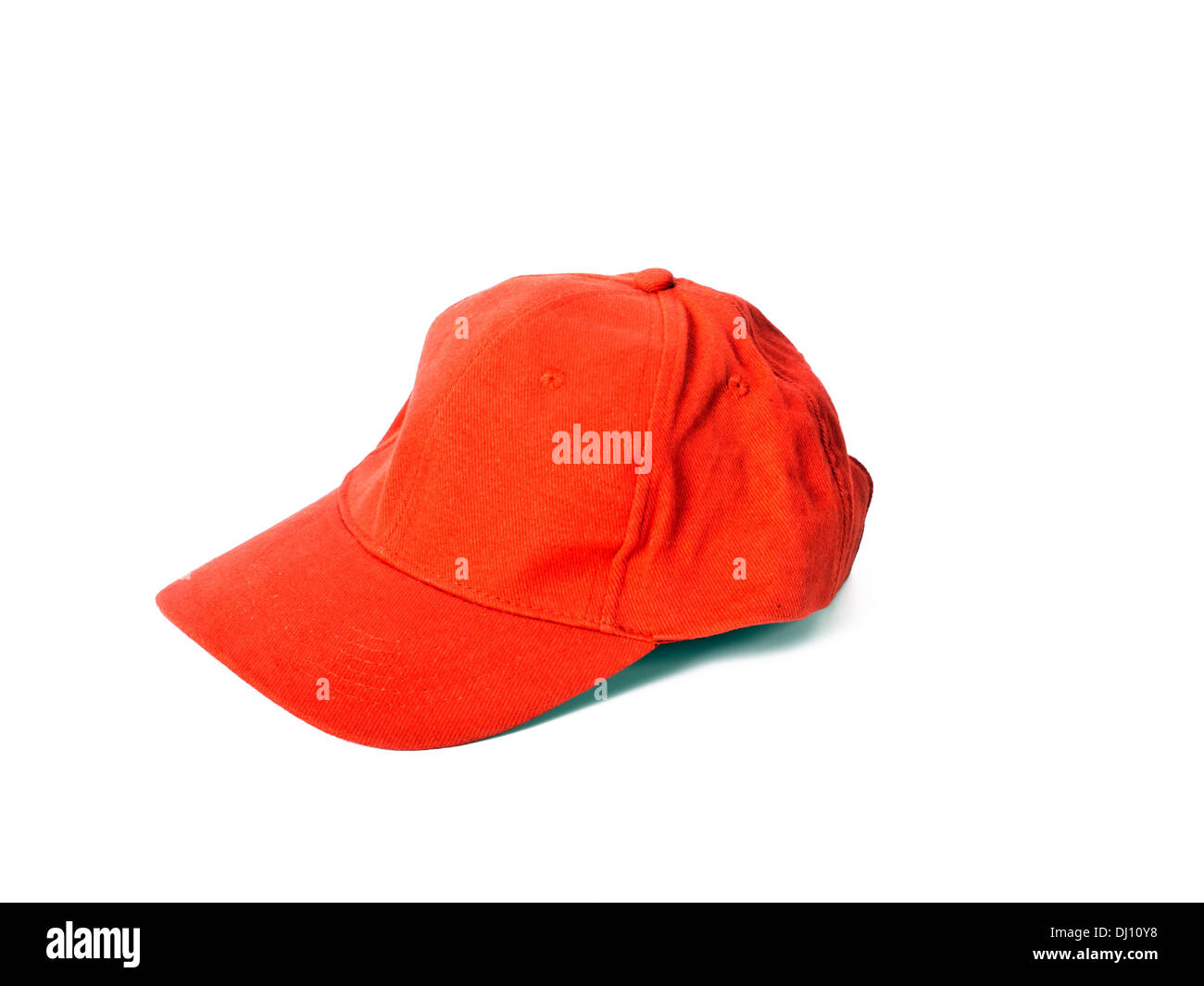 red baseball cap isolated on white background Stock Photo - Alamy