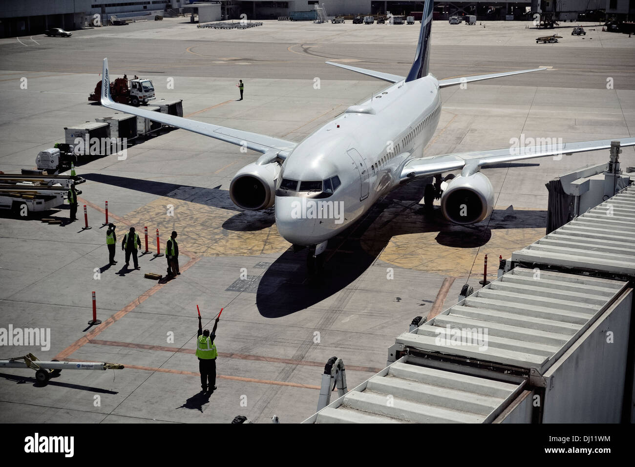 Airplane on the tarmac Stock Photo - Alamy