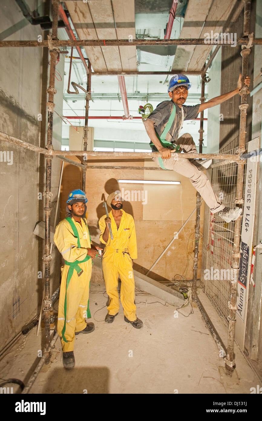 Migrant Worker in Doha Qatar Stock Photo - Alamy