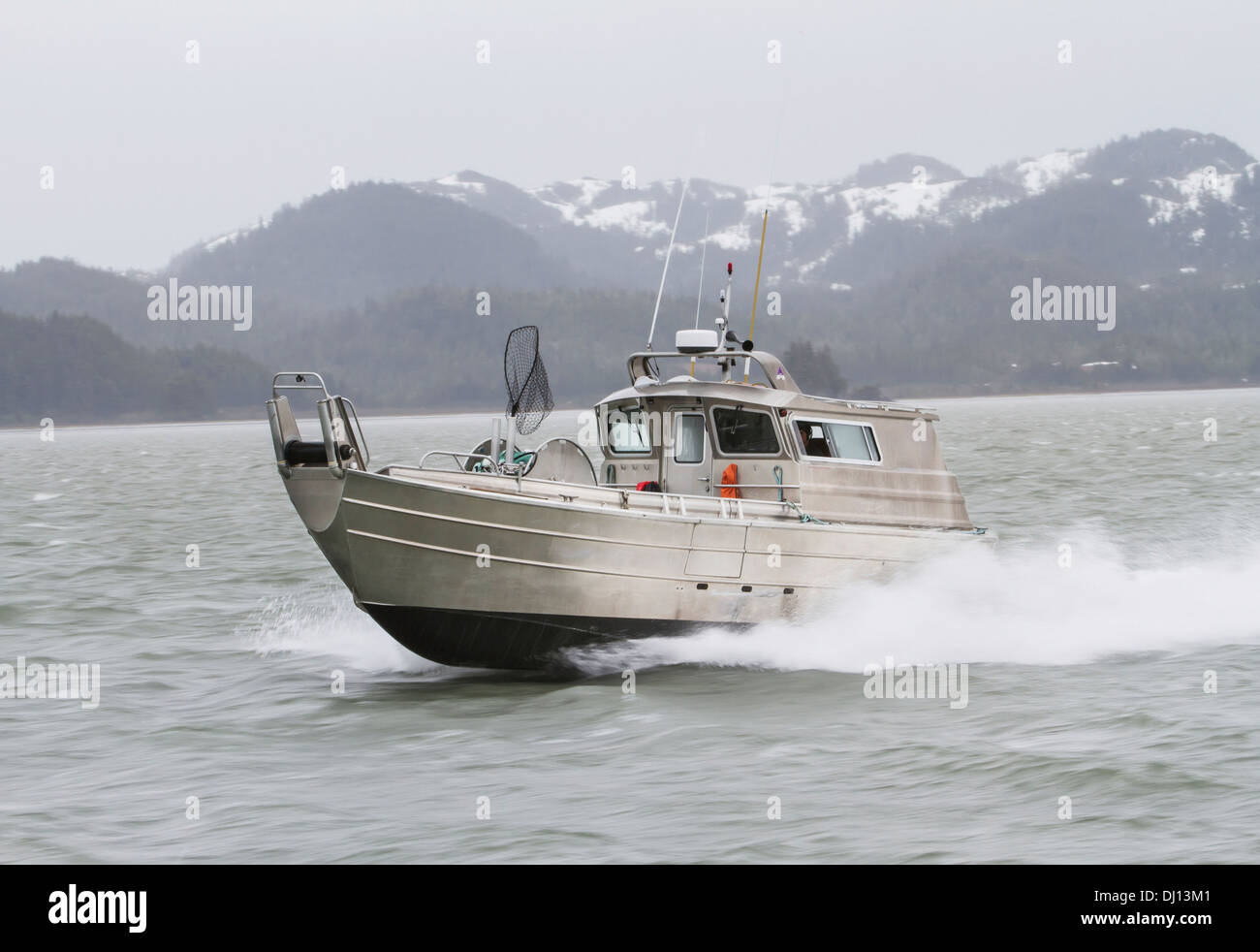 An Aluminum Bowpicker Cruising From The Copper River Flats Back To ...