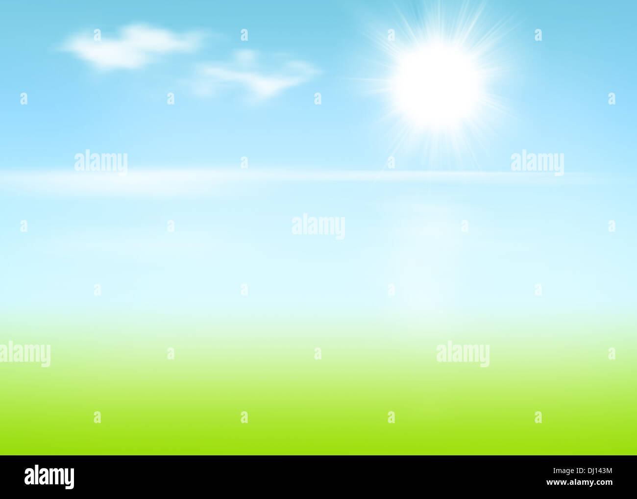 Beach and sea with sunny sky abstract background Stock Photo - Alamy