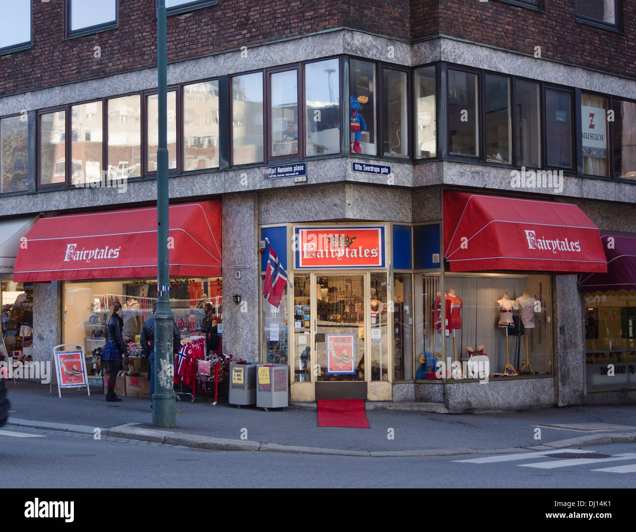 Shop Fairytale and display in downtown Oslo Norway, Norwegian souvenirs ...