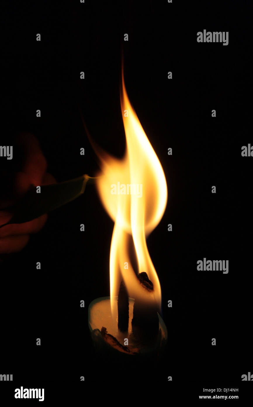 Candle stick illusion hi-res stock photography and images - Alamy