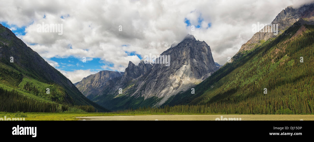 Panoramic Of Mount Harrison Smith In The Cirque Of The Unclimbables ...