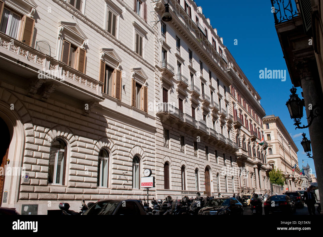 Palazzo Bourbon Artom, 19th century palace in Via del Quirinale, Rome ...
