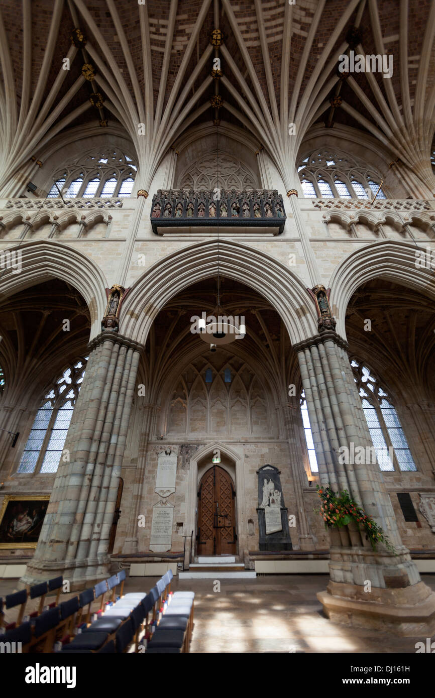The Minstrels' Gallery. Exeter Cathedral, the Cathedral Church of Saint ...