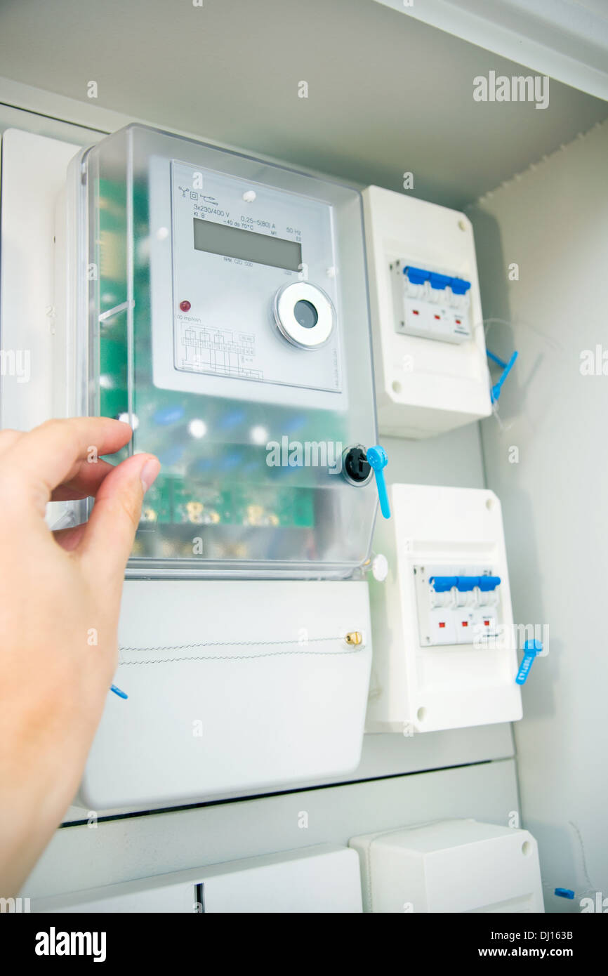 Electric meter box hi-res stock photography and images - Alamy