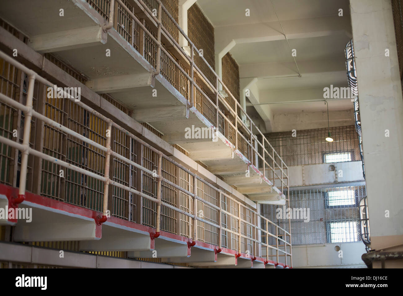 Exterior Of Prison Cells In Alcatraz Prison; San Francisco, California ...