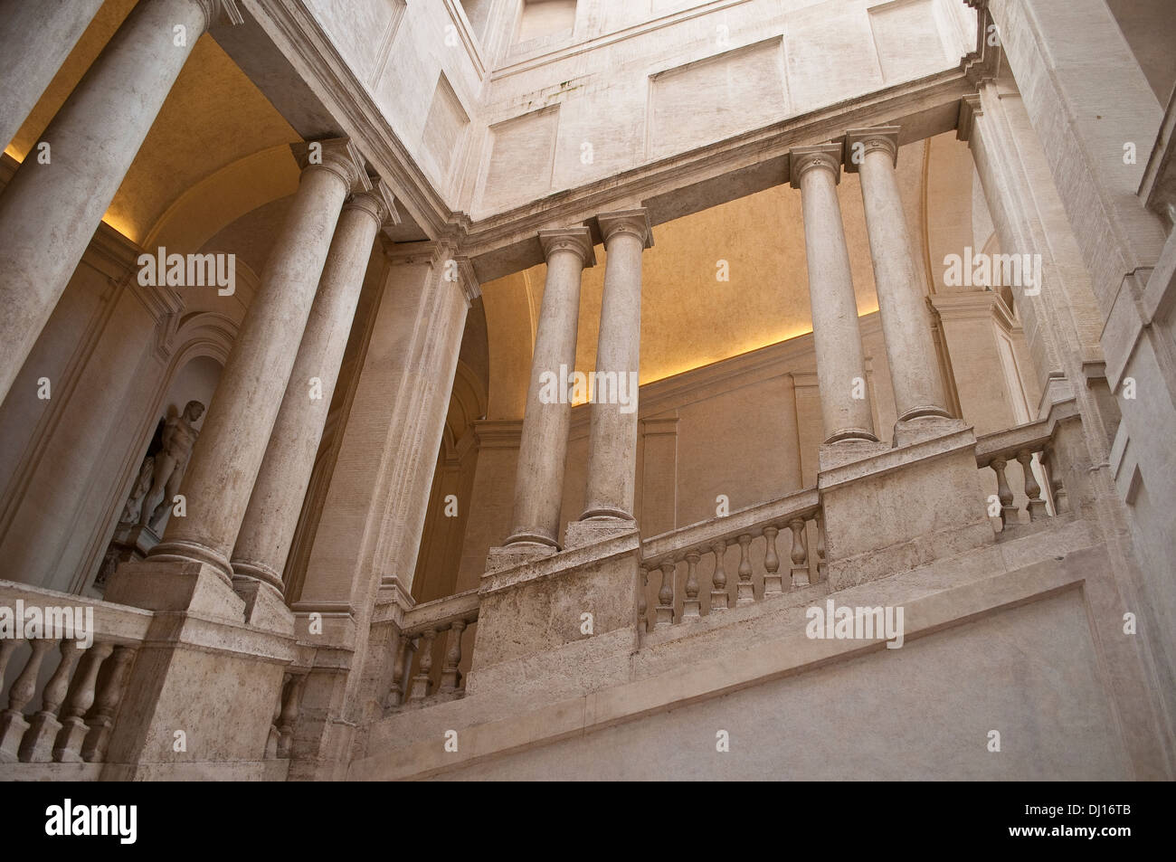 Grand staircase, Palazzo Barberini, Rome, Italy Stock Photo - Alamy
