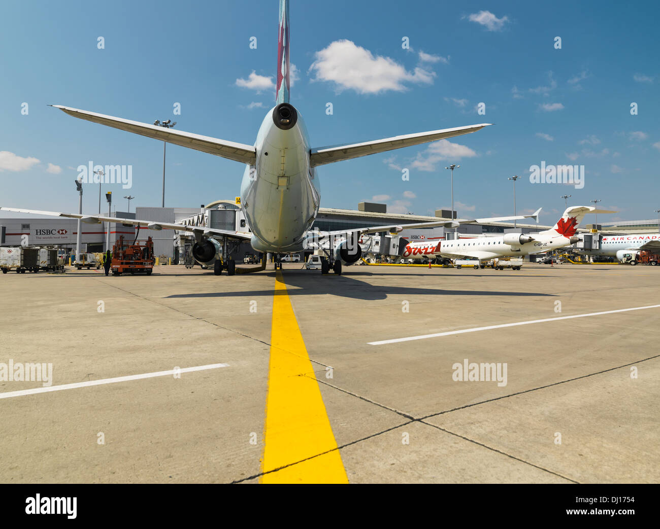 Boeing 737 Jet On The Tarmac At Pearson International Airport; Toronto ...