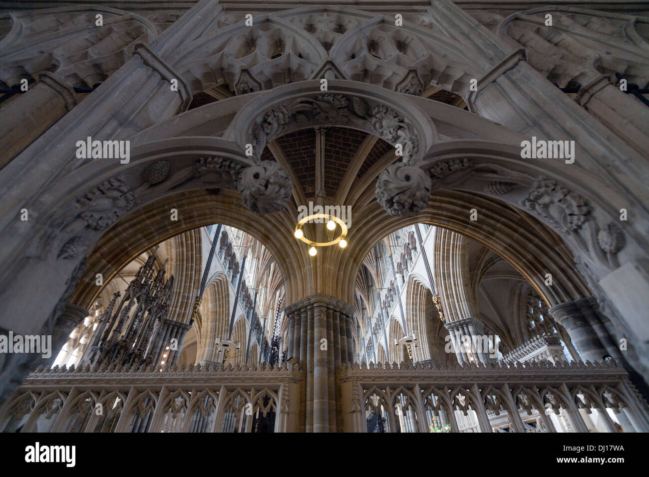 Exeter Cathedral, The Lady Chapel Stock Photo - Alamy