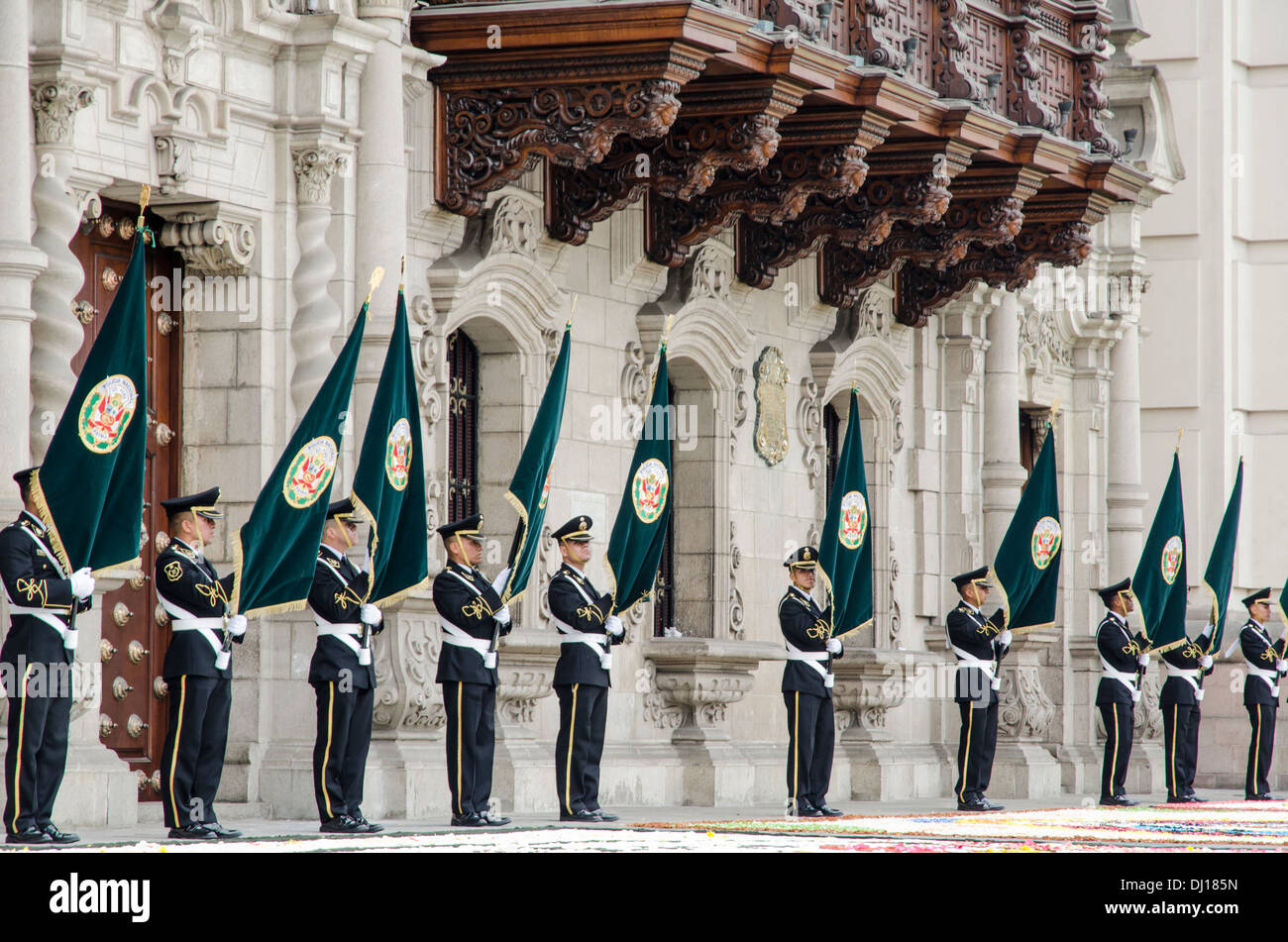 Peruvian army parade lima hi-res stock photography and images - Alamy