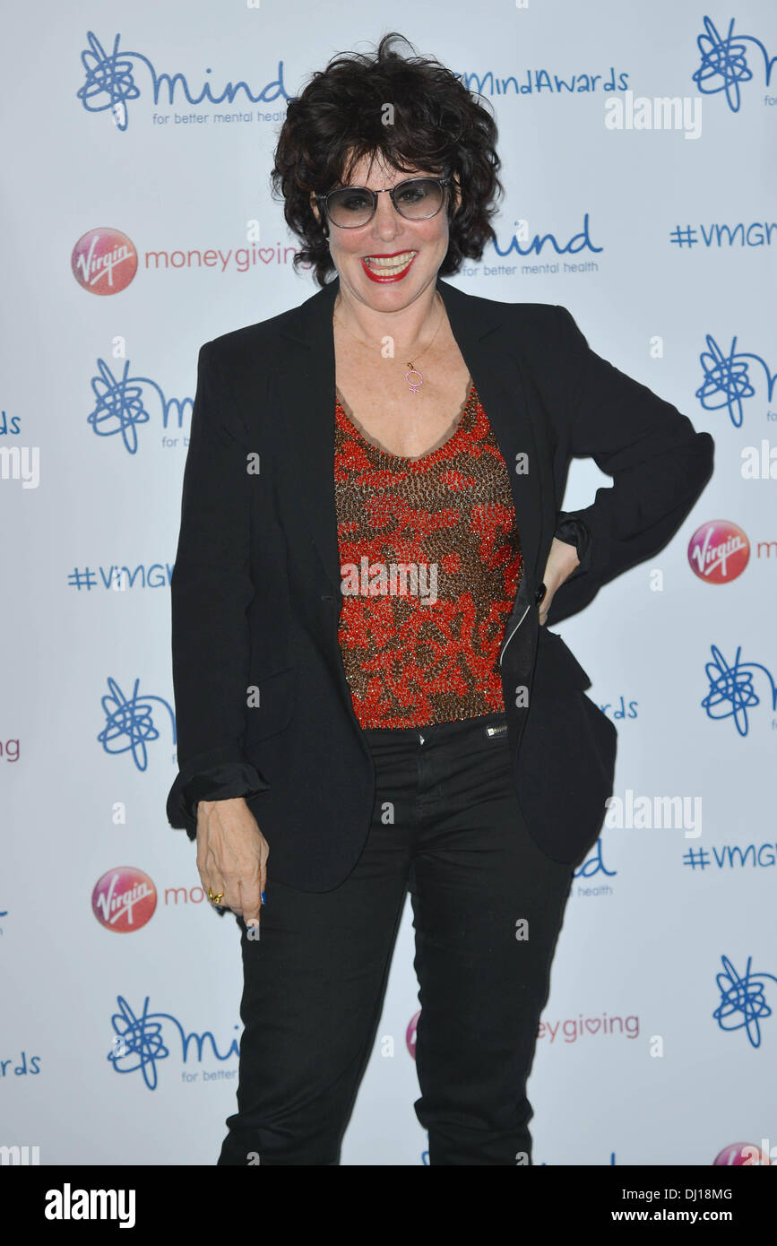 London UK 18th Nov 2013 : Photocall : Ruby Wax arrive at the Mind Media ...