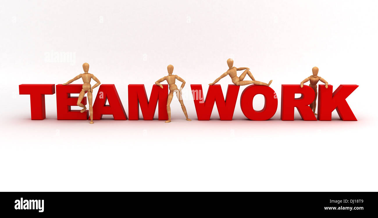 Team Work (With clipping path Stock Photo - Alamy