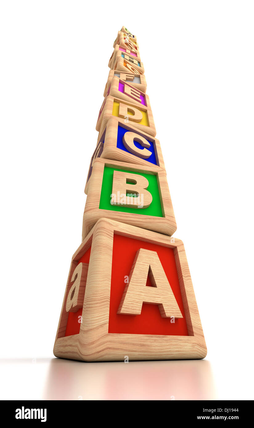 Block a b c toy hi-res stock photography and images - Alamy