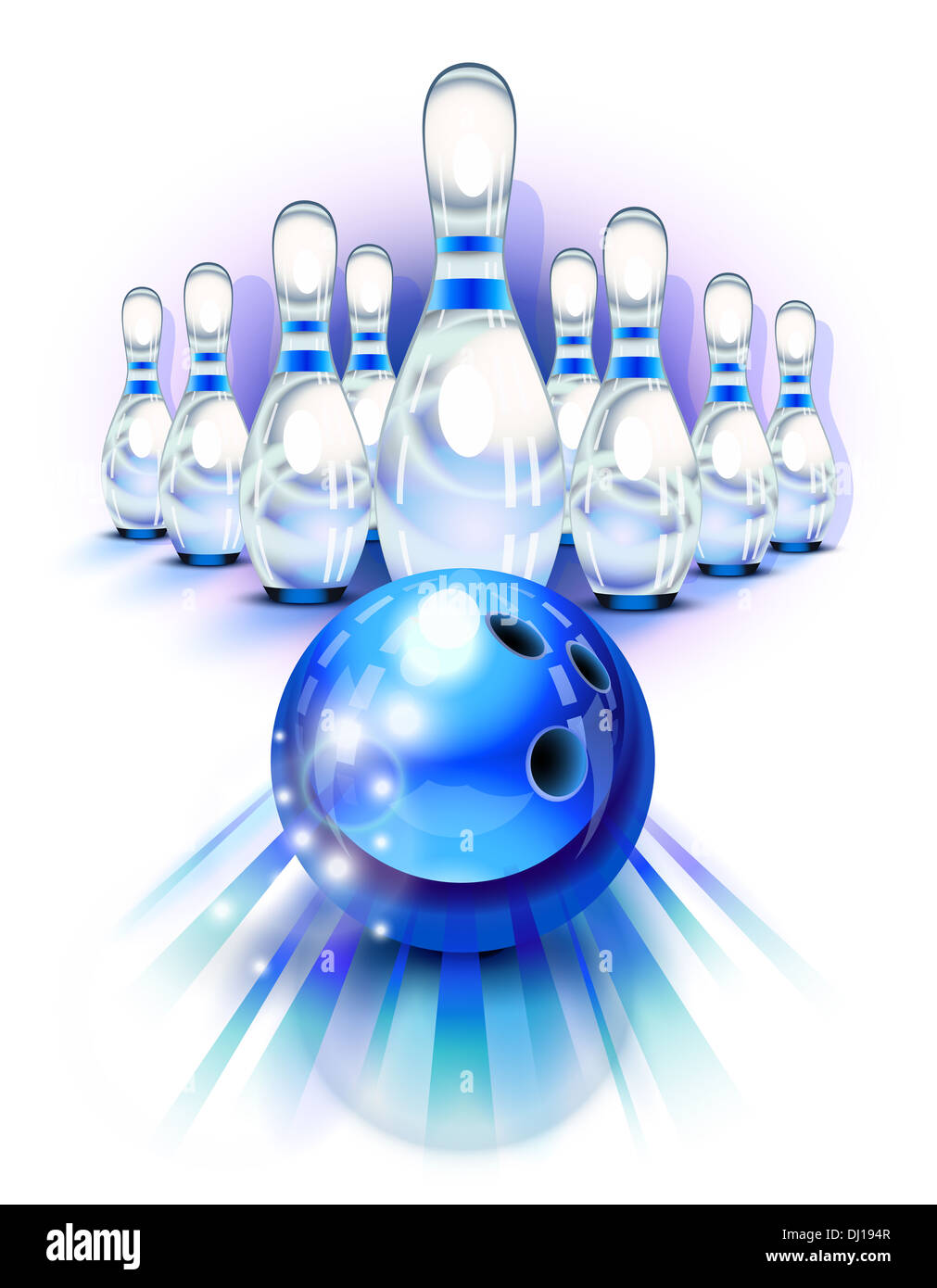 Blue Bowling Ball