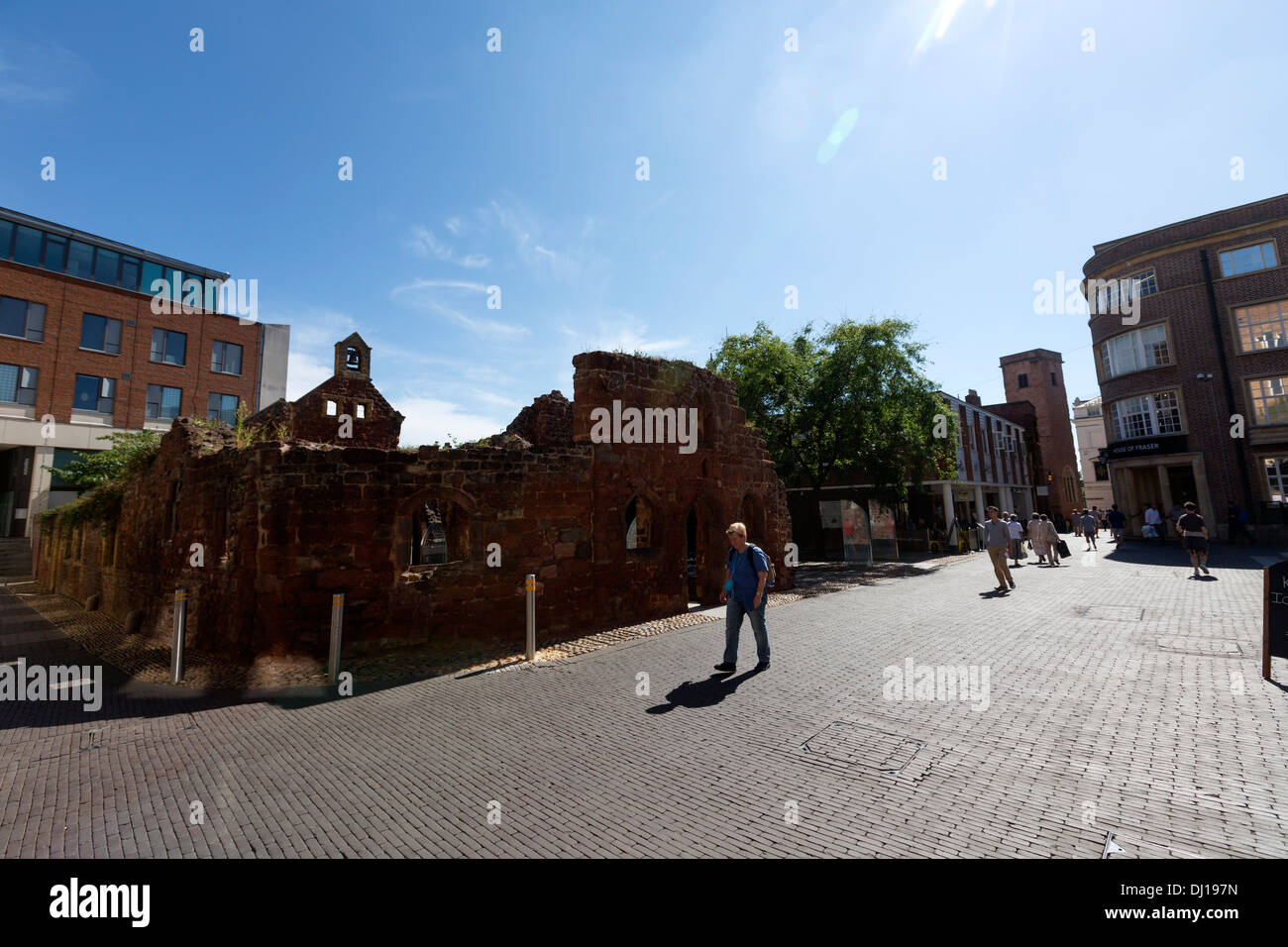 The ruins of St Catherine's Chapel in the heart of Exeter Catherine ...