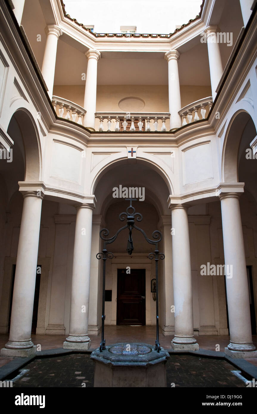 Cloister of Church of Saint Charles at the Four Fountains -San Carlino ...