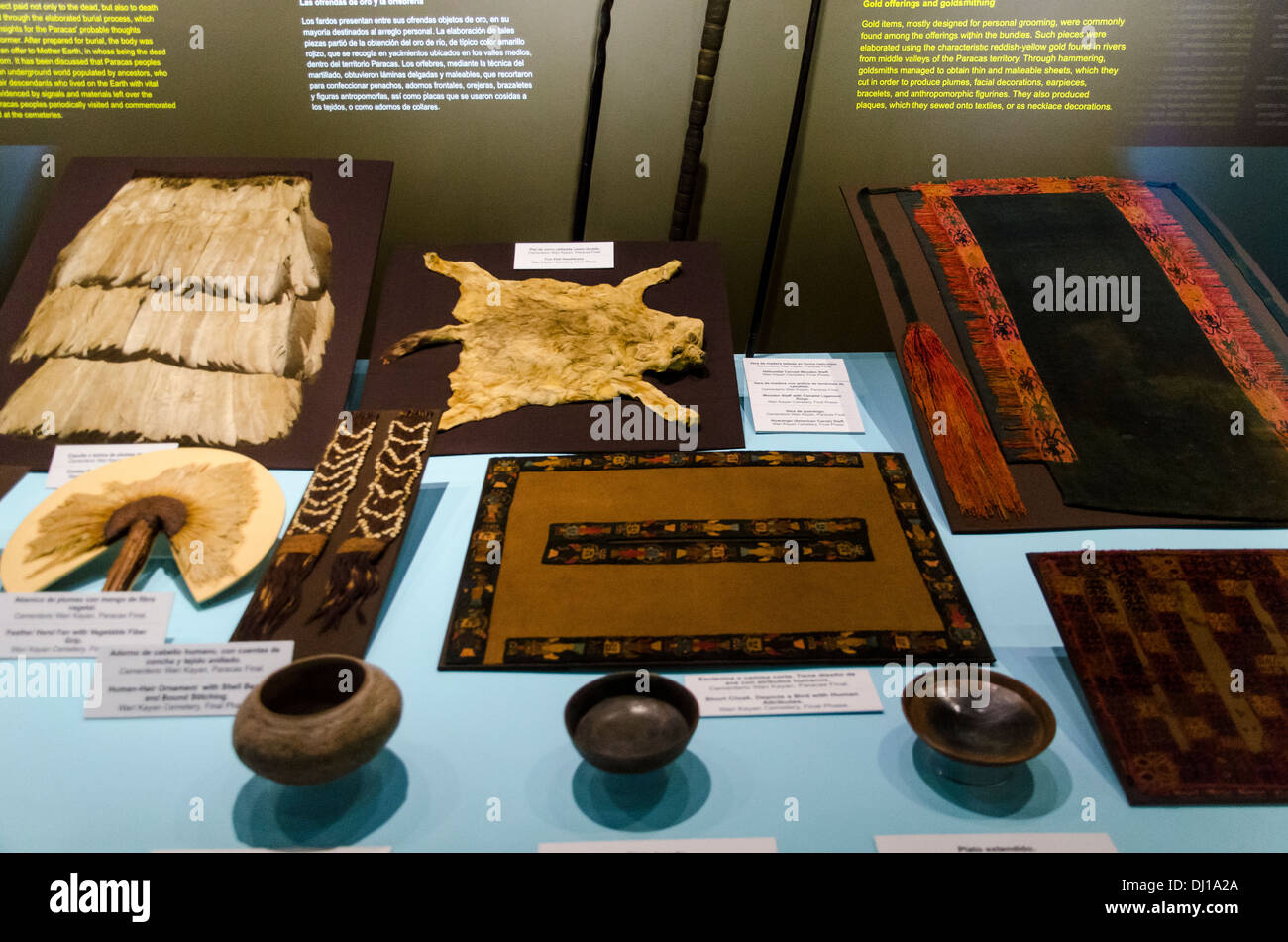 National Museum of Anthropology. Display Paracas. Lima. Peru. Paracas ...