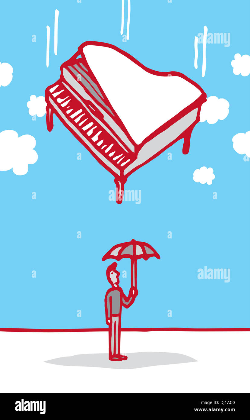 Cartoon piano hi-res stock photography and images - Alamy