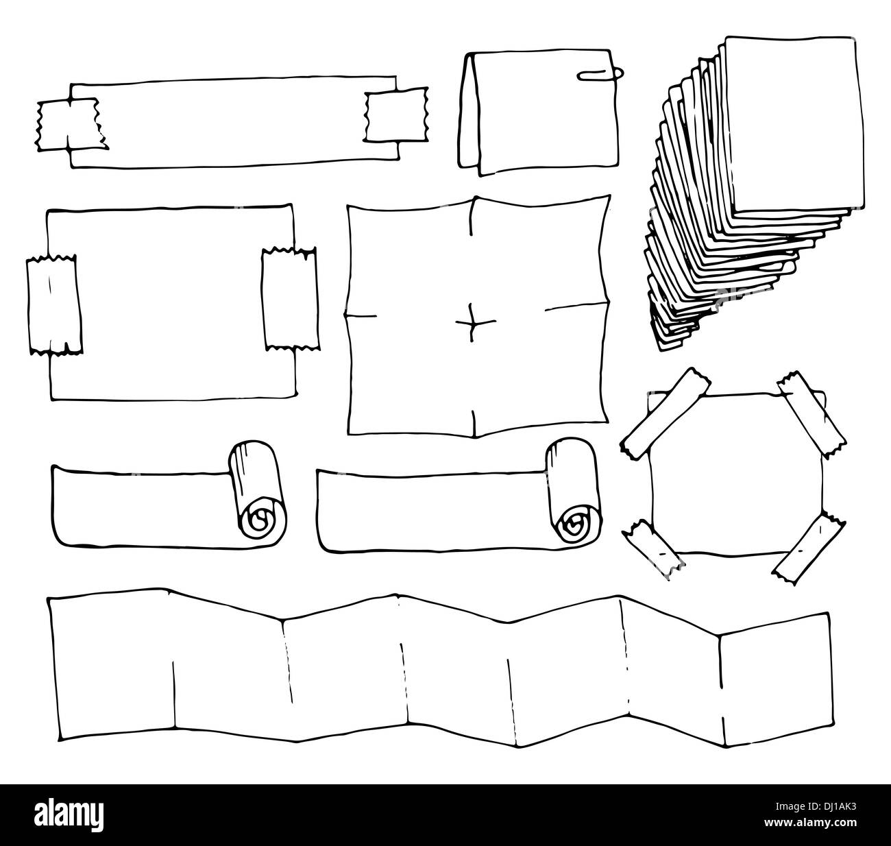 Cartoon paper hi-res stock photography and images - Alamy