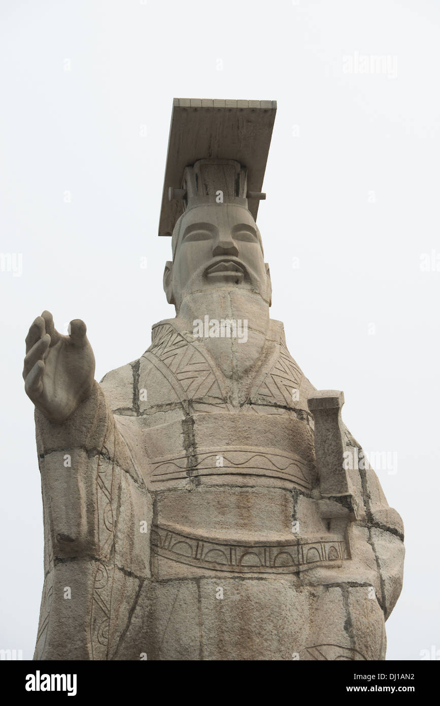 Stone Statue Of A Male Figure Stock Photo - Alamy