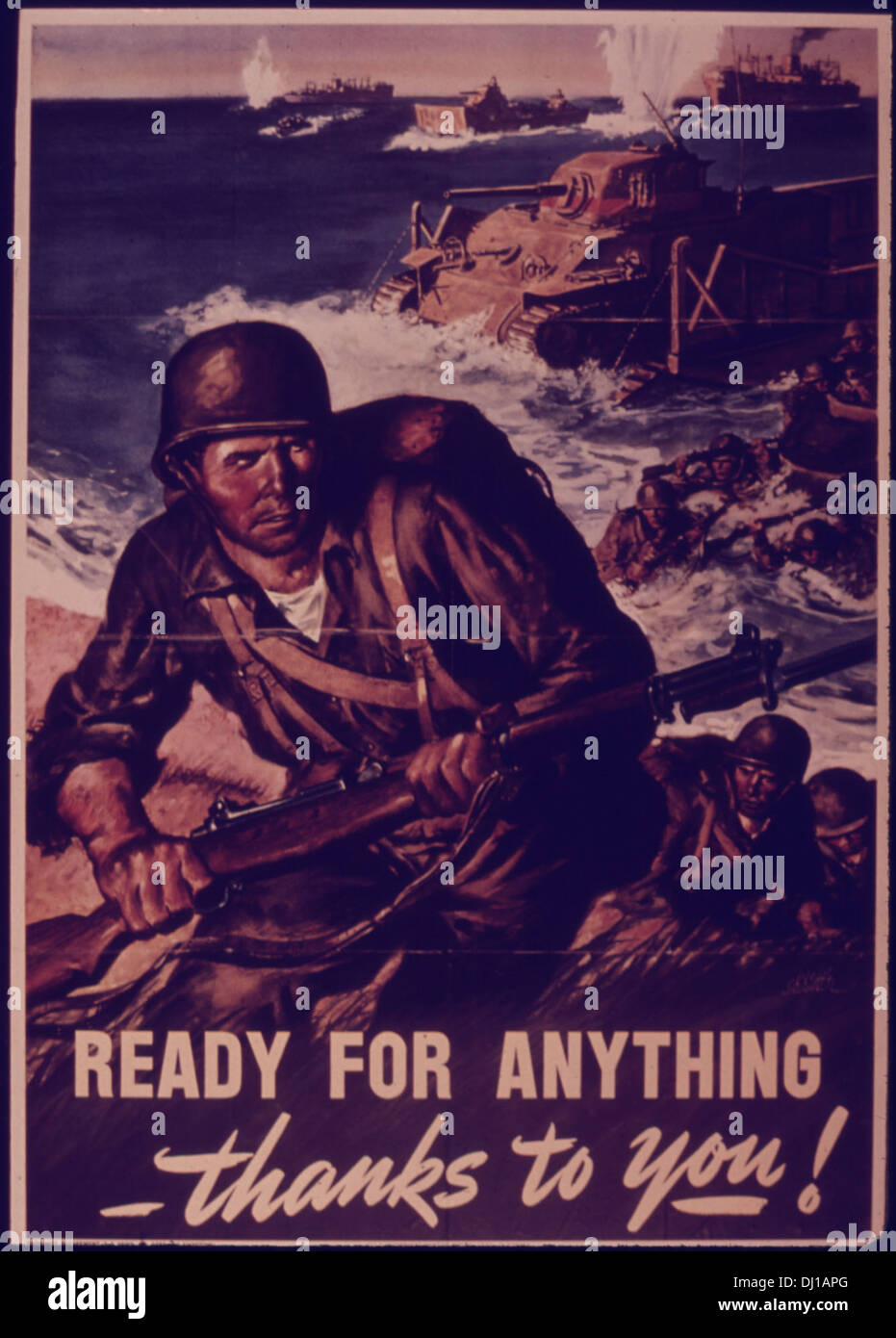 This WWII-era American propaganda poster expresses gratitude to ...