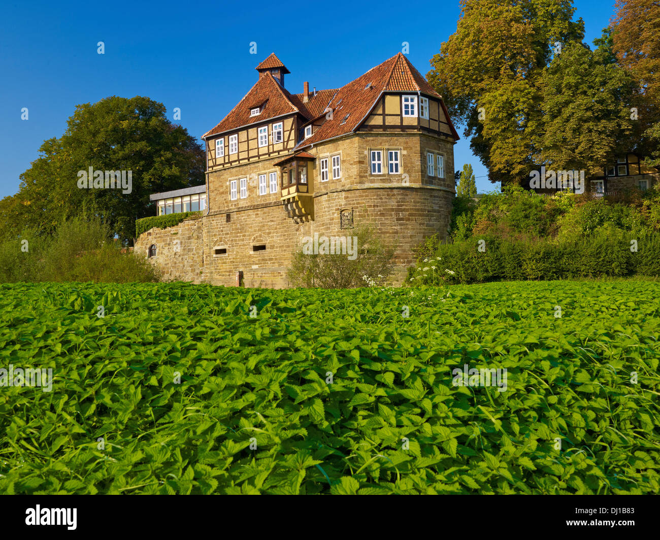 Petershagen castle, Minden, North Rhine-Westphalia, Germany Stock Photo ...